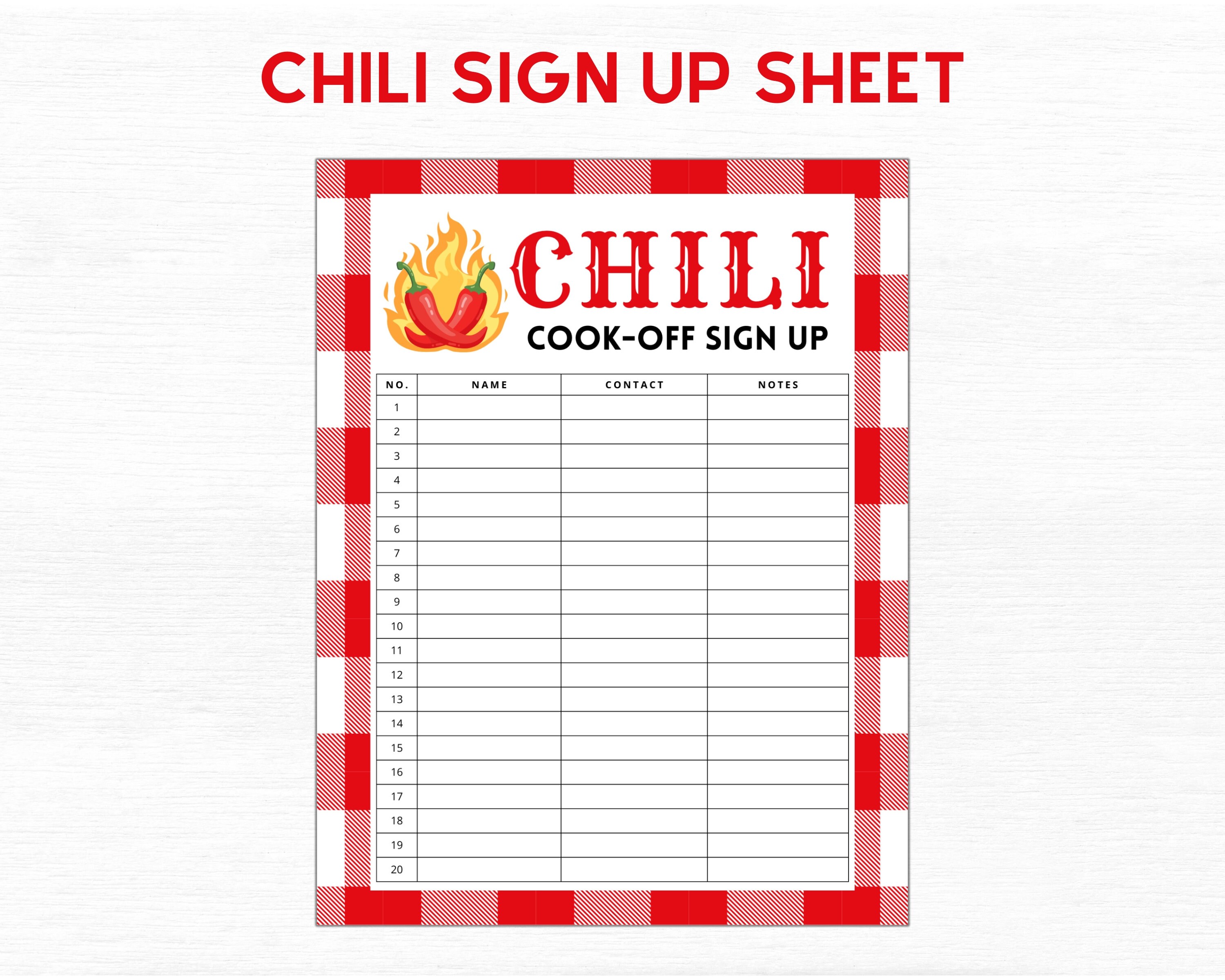 Chili Cook off Mega Kit | Chili Cook off | Chili Contest | Chili Cook ...