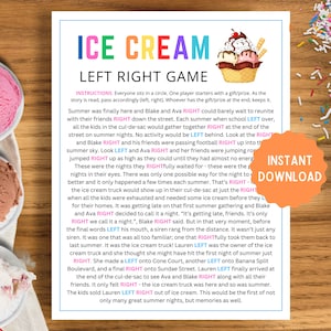 Ice Cream Left Right Game | Ice Cream Party Game | Ice Cream Game | Ice ...