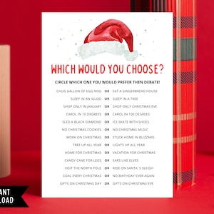 Funny Christmas Game | Christmas Game Printable | Games for Christmas ...