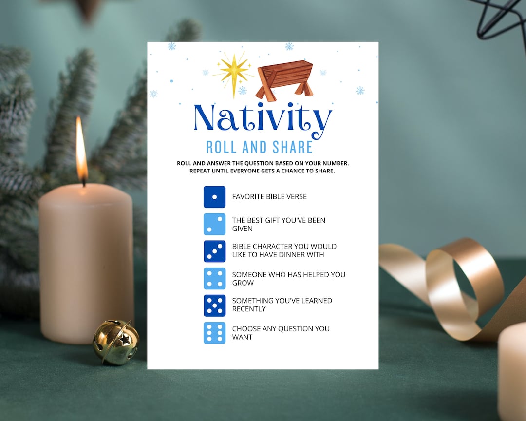 Nativity Game | Church Christmas Party Game | Christmas Bible Game ...