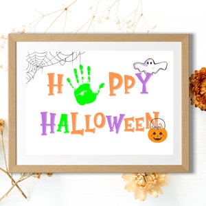 Halloween Handprint Craft | Halloween Crafts | Halloween Handprint Art ...