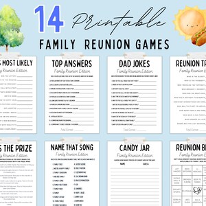 Family Reunion Game Bundle Family Reunion Games Family - Etsy