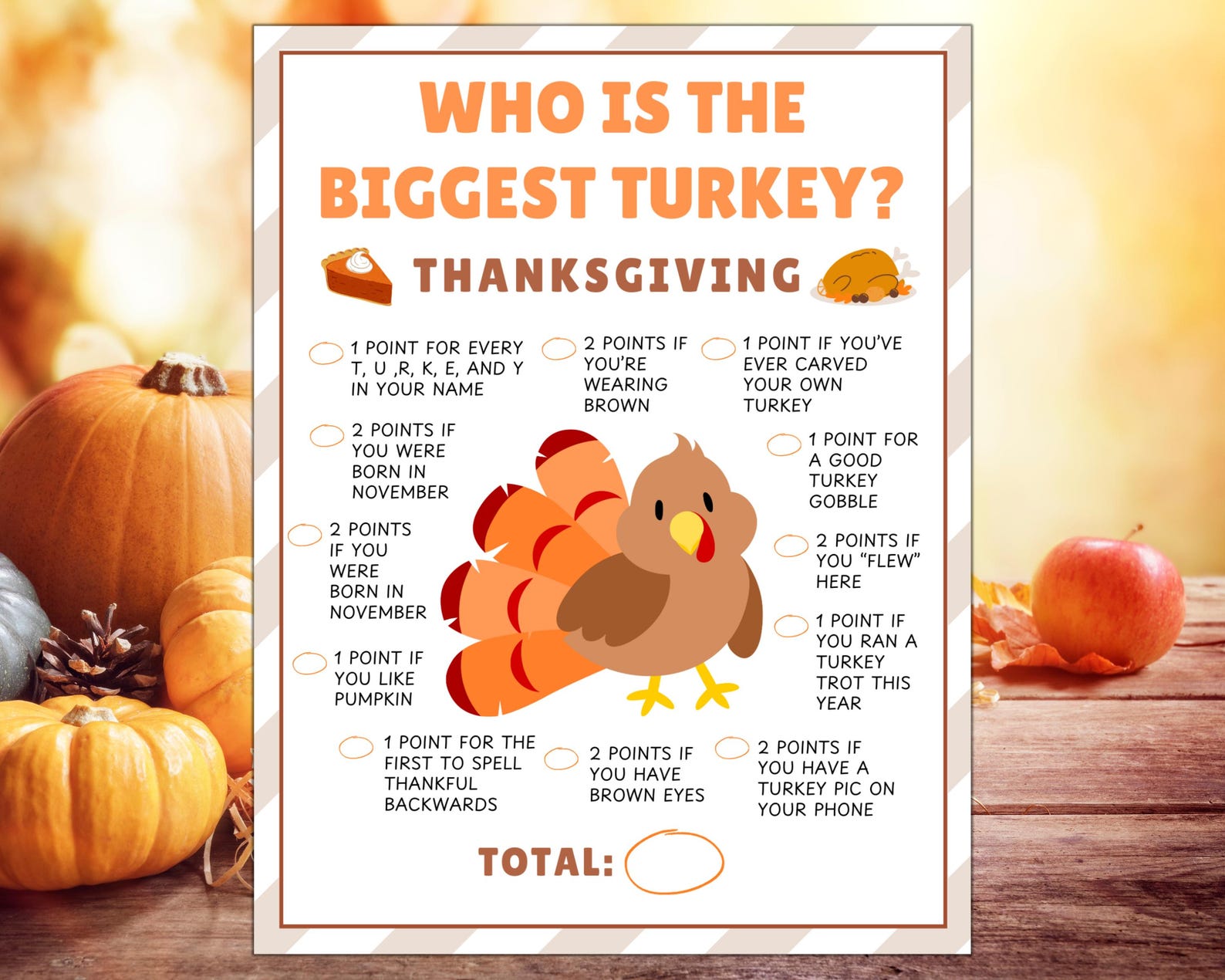 Who is the Biggest Turkey | Funny Thanksgiving Game | Hilarious ...