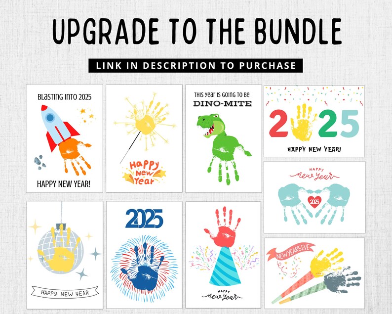 2025 New Years Handprint Craft | New Years Handprint Craft | New Years ...