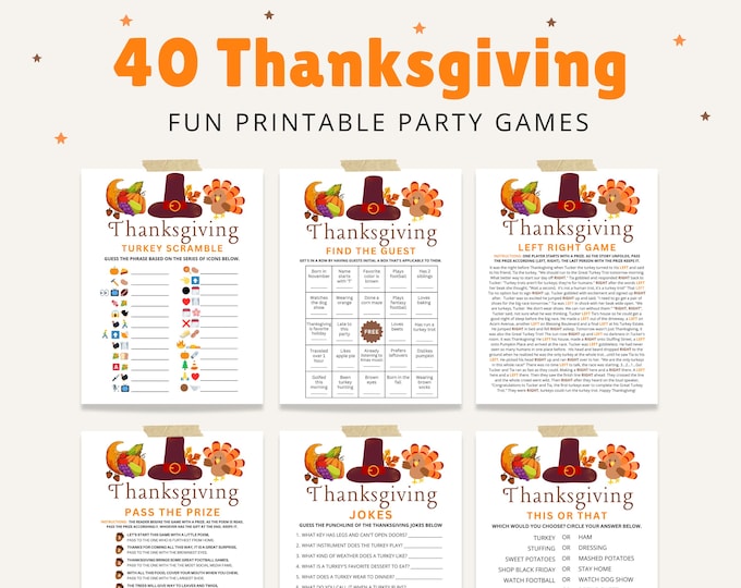 Thanksgiving Pass the Prize | Thanksgiving Game | Thanksgiving Games ...
