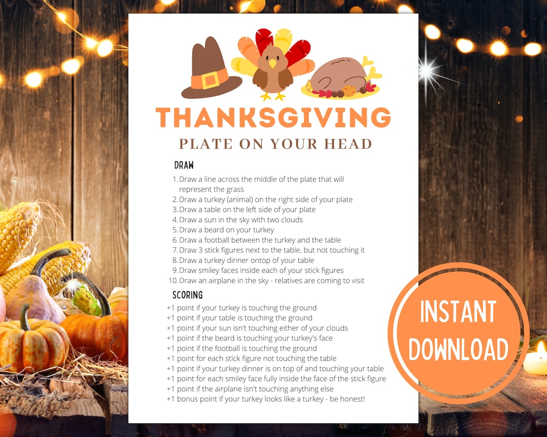 Hilarious Thanksgiving Game Thanksgiving Games Thanksgiving Games ...