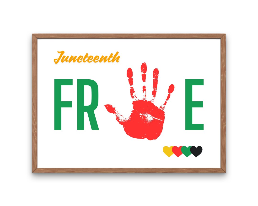 Juneteenth Handprint Craft | Juneteenth Craft | Juneteenth for Kids ...