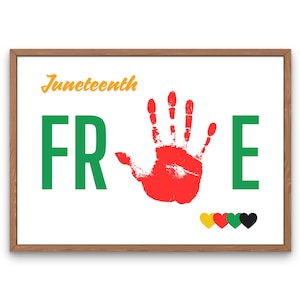 Juneteenth Handprint Craft | Juneteenth Craft | Juneteenth for Kids ...