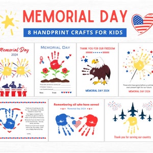 Memorial Day Crafts Memorial Day Handprint Craft Memorial Day for Kids ...