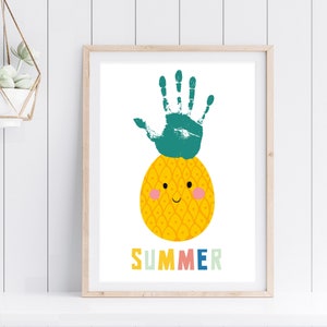 Summer Handprint Craft Summer Craft for Kids Summer Craft - Etsy
