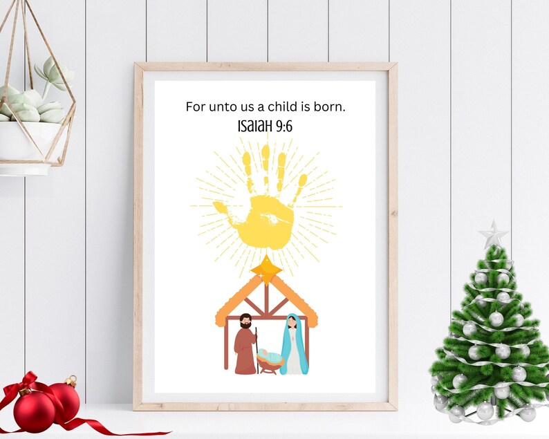 Nativity Handprint Craft | Nativity Scene Craft | Christian Christmas ...