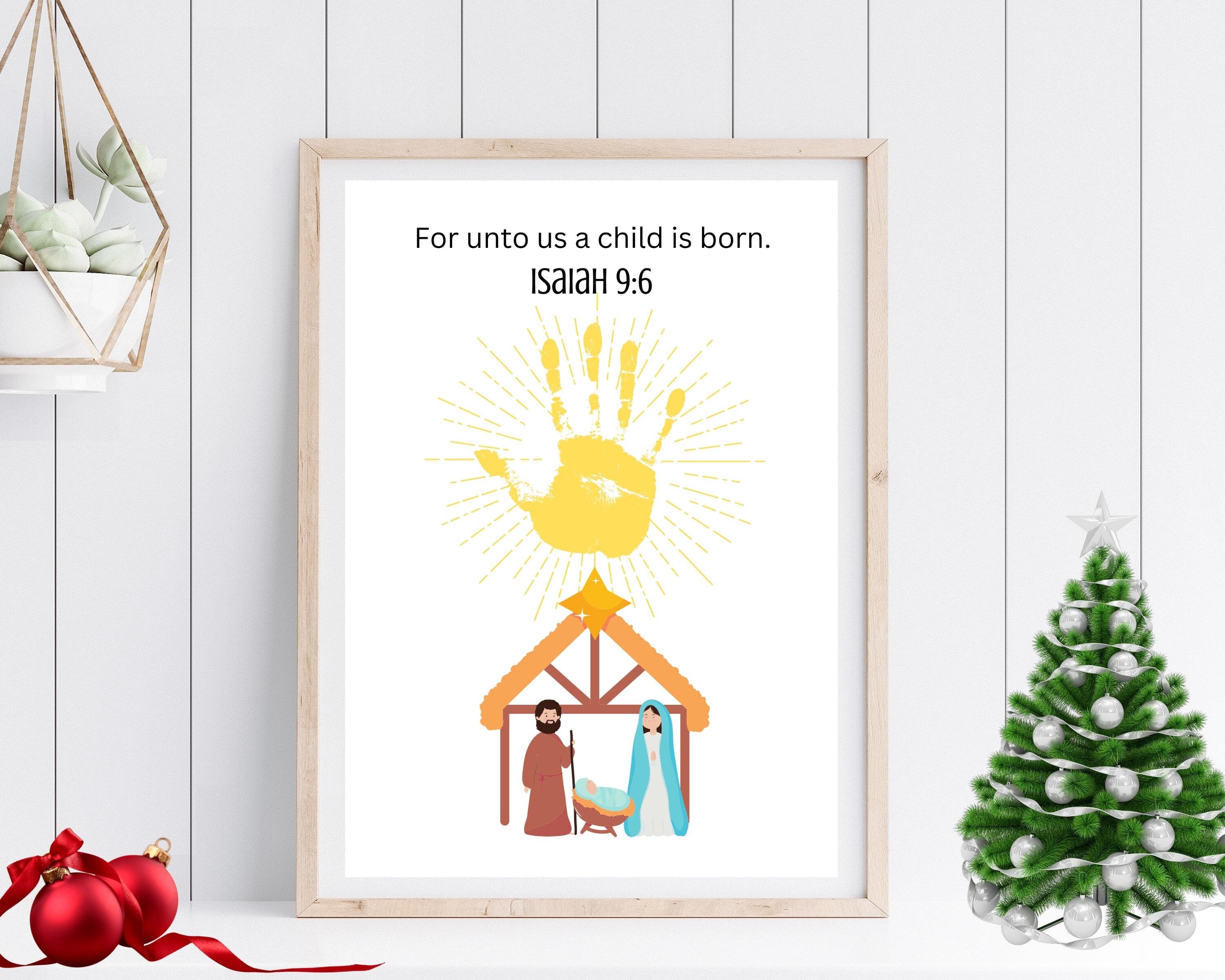 Nativity Handprint Craft | Nativity Scene Craft | Christian Christmas ...