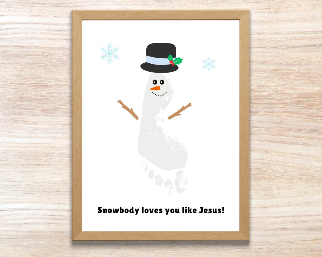 Winter Bible Footprint Craft | Winter Bible Craft | Bible Craft ...