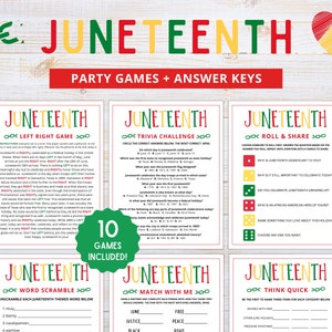 Juneteenth Games Juneteenth Trivia Juneteenth Activities Black History ...