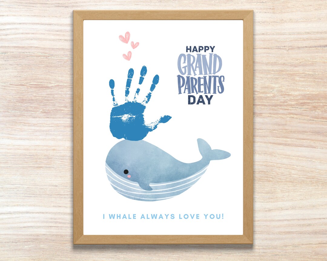 Grandparents Day Handprint Craft | Grandparents Day Craft ...