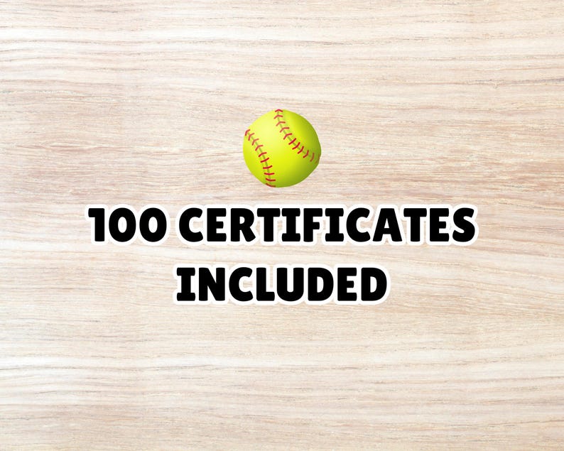 Editable Softball Certificates | Softball Award | Softball Certificates ...
