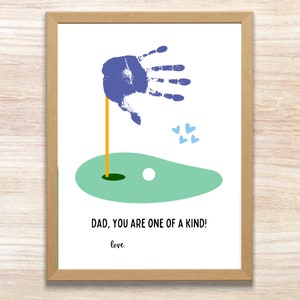 Fathers Day Handprint Craft | Fathers Day Craft | Fathers Day Golf ...