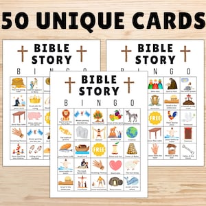 Bible Story Bingo Game | Christian Games (printable) - Etsy