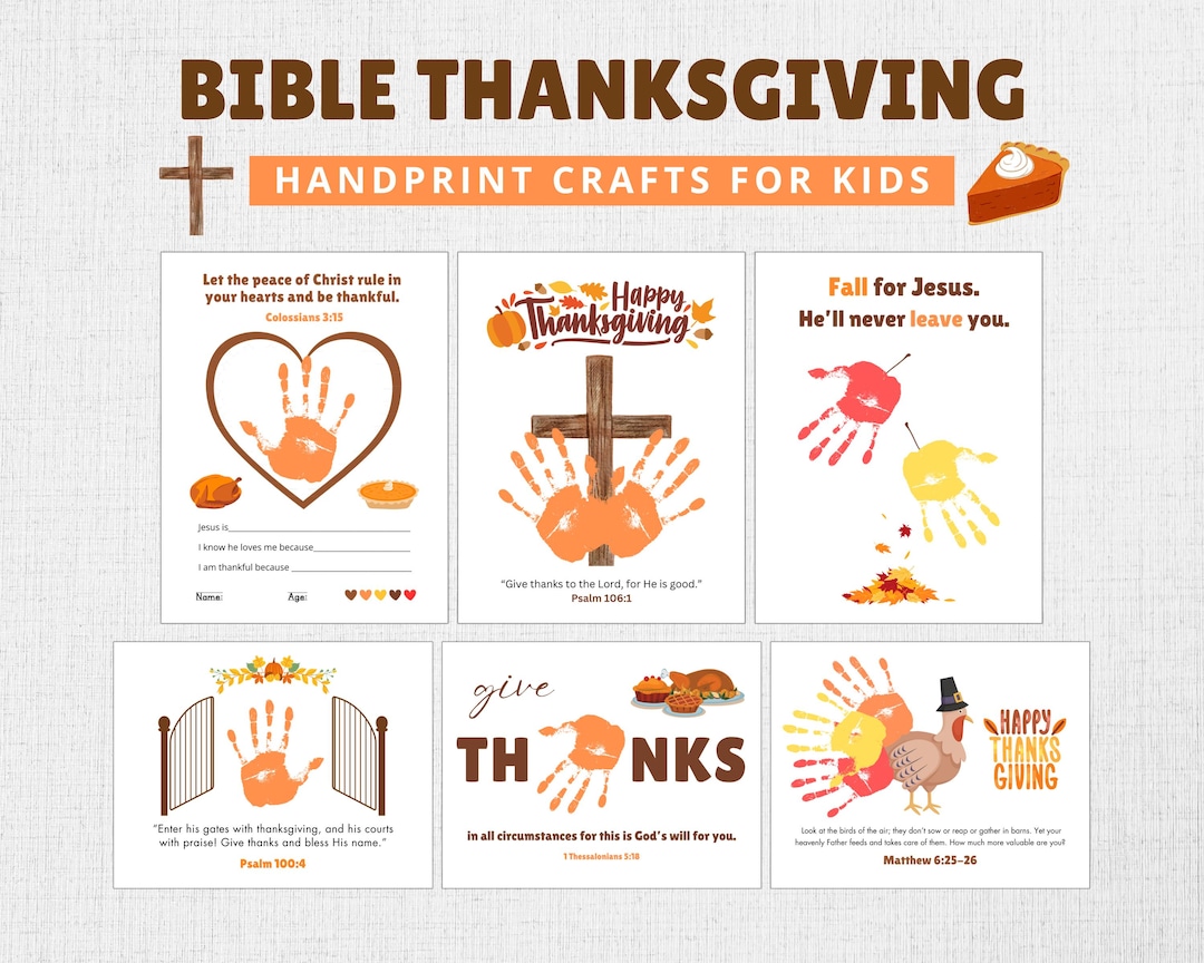 Thanksgiving Bible Handprint Craft | Thanksgiving Bible Craft ...
