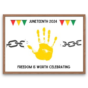 Juneteenth Handprint Craft | Juneteenth Craft | Juneteenth for Kids ...