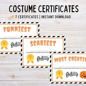 Halloween Costume Contest Kit | Printable Ballots and Awards (digital ...