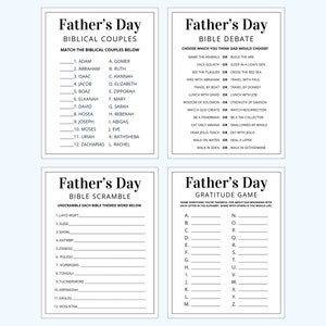Father's Day Bible Games | Father's Day Games | Bible Games | Christian ...