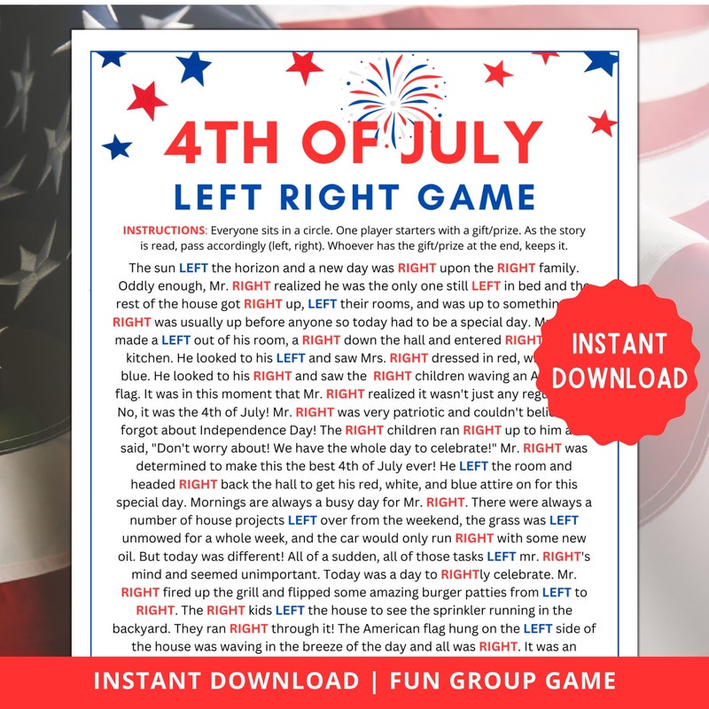 Patriotic Game - Etsy