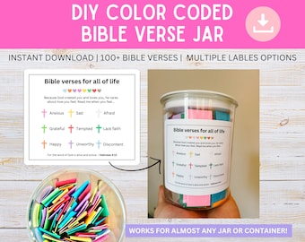 Teacher Bible Verse Jar, Emotions and Feelings, Read Me When, Teacher ...