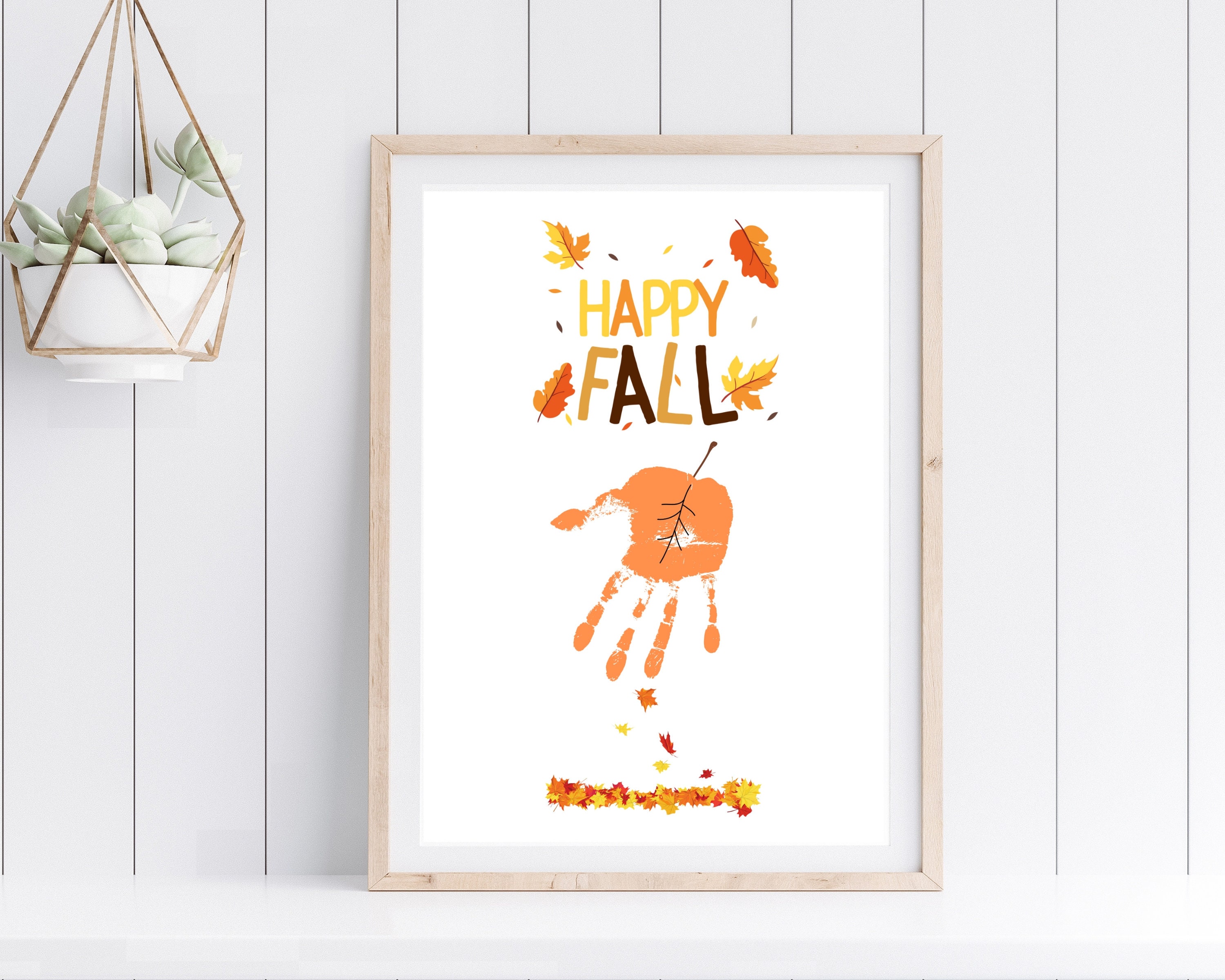 Fall Handprint Art | Autumn Keepsake Craft (digital Download) - Etsy