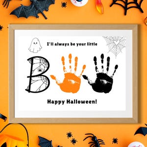 Halloween Handprint Art | Halloween Craft | Little Boo Craft ...