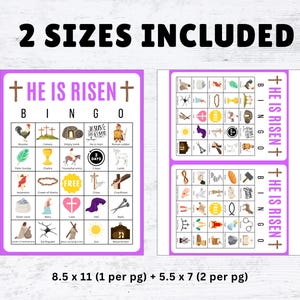 He is Risen Bingo | Easter Bible Bingo | Resurrection Bingo | Easter ...