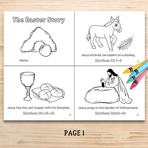 Easter Story Mini Book | Easter Bible Craft | Resurrection Craft ...