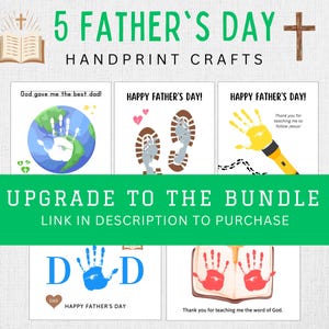 Father's Day Bible Craft | Father's Day Handprint Craft | Father's Day ...