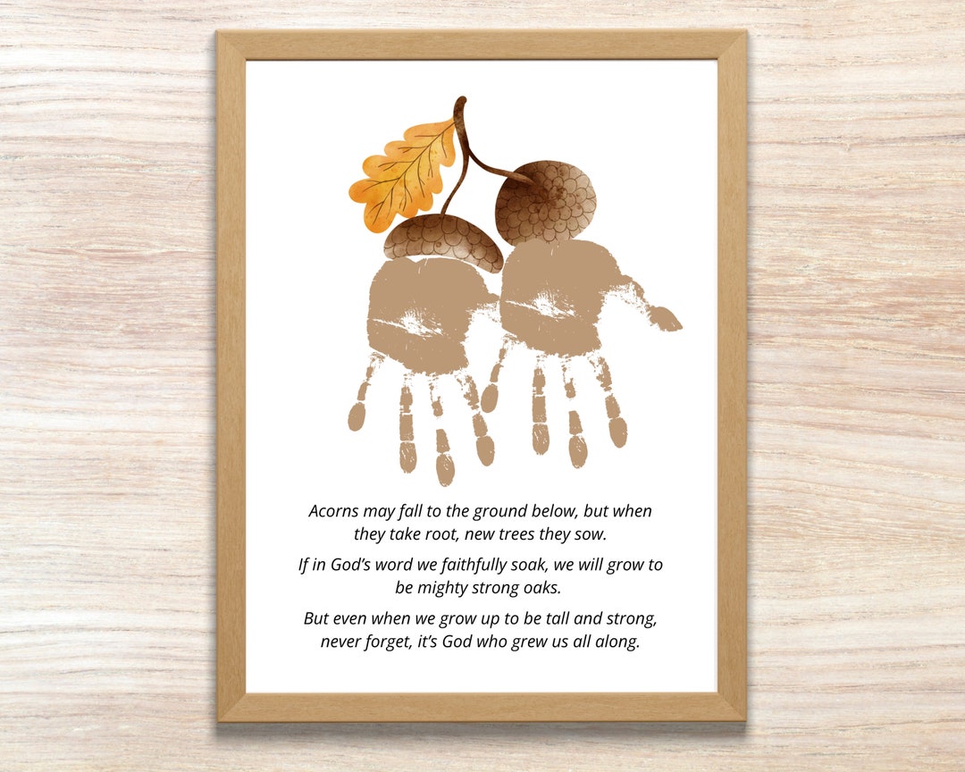 Fall Bible Handprint Craft | Fall Bible Crafts | Bible Crafts | Fall ...