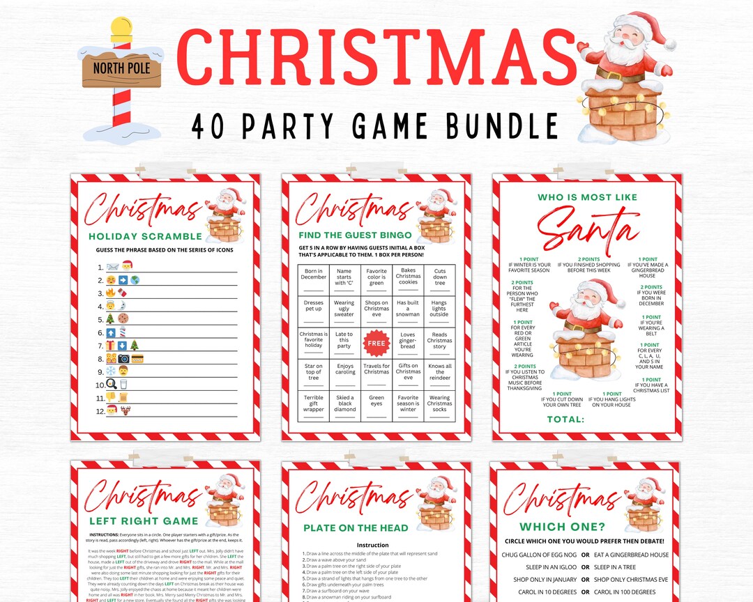 Christmas Game Bundle | Christmas Games | Christmas Party Games ...