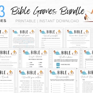 Bible Games Bundle Bible Study Games Bible Games for - Etsy