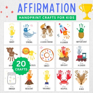 Affirmation Handprint Craft | Affirmations for Kids | Handprint ...