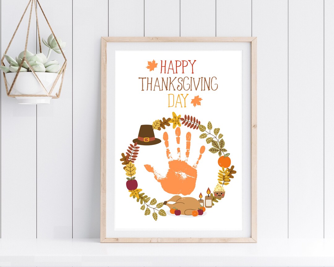 Thanksgiving Handprint Craft Thanksgiving Preschool Craft Thanksgiving ...
