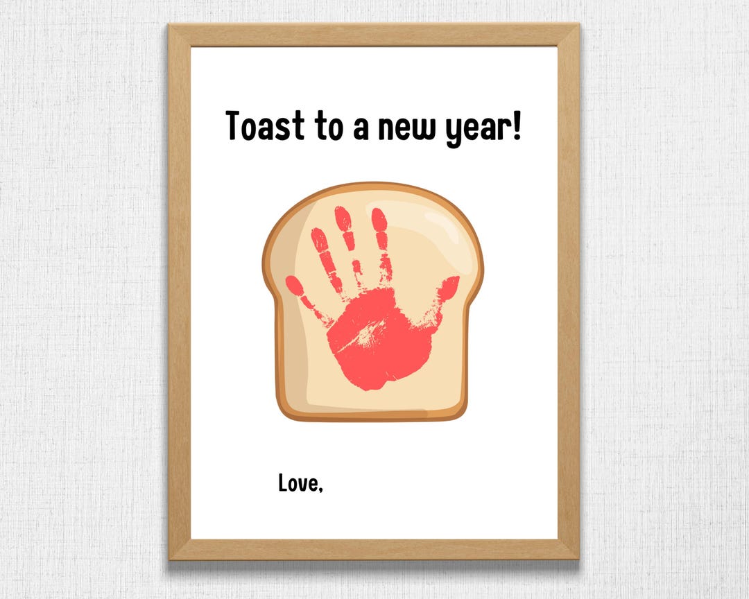 2025 New Years Handprint Art New Years Craft for Kids New Years ...