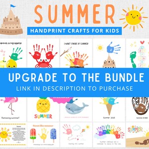 Summer Footprint Craft | Summer Craft for Kids | Summer Craft | Summer ...