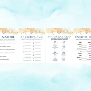 Beach Bridal Shower Games | Beach Bridal Shower | Ocean Bridal Shower ...