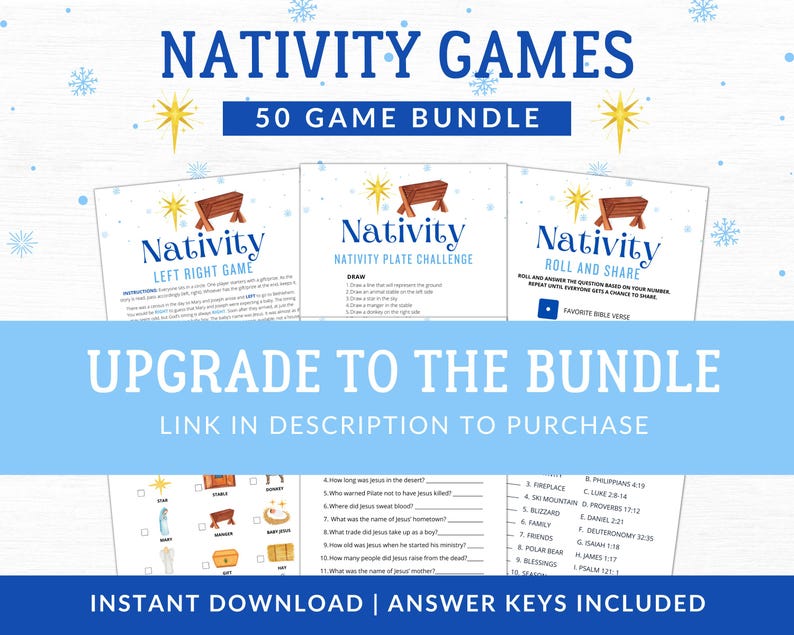 Nativity Game | Church Christmas Party Game | Christmas Bible Game ...