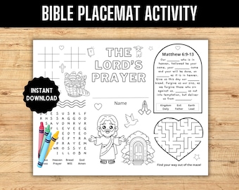 The Lord's Prayer Wheel | Bible Study Tool | Sunday School Activity ...