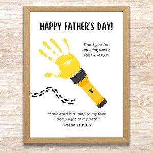 Father's Day Bible Craft | Father's Day Handprint Craft | Father's Day ...