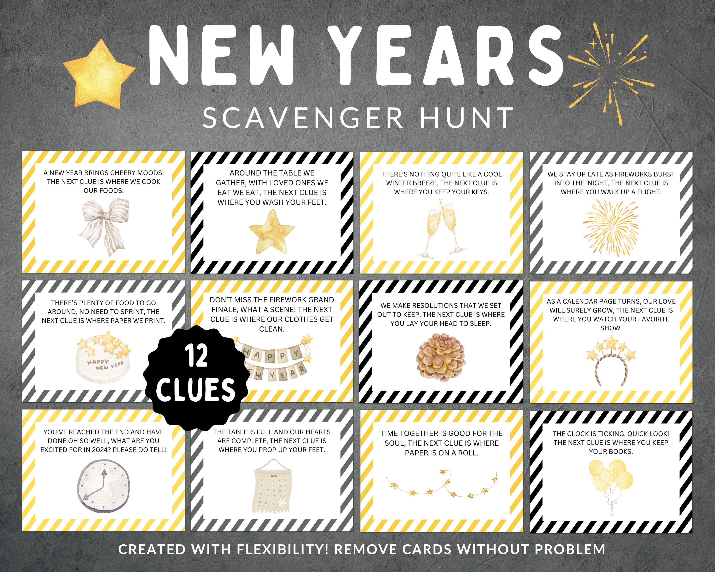 New Years MEGA Bundle: Games, Scavenger Hunt, Trivia, Challenges ...