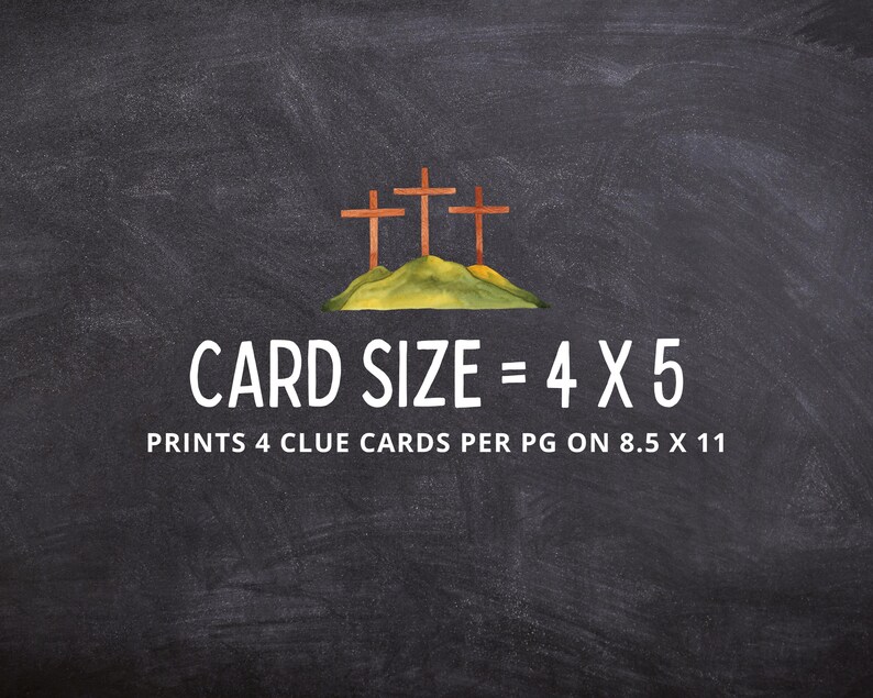 Easter Story Scavenger Hunt: Outdoor Bible Clue Game (digital Download ...