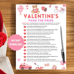 Valentine's Pass the Prize | Valentine's Day Games | Valentine's Left ...