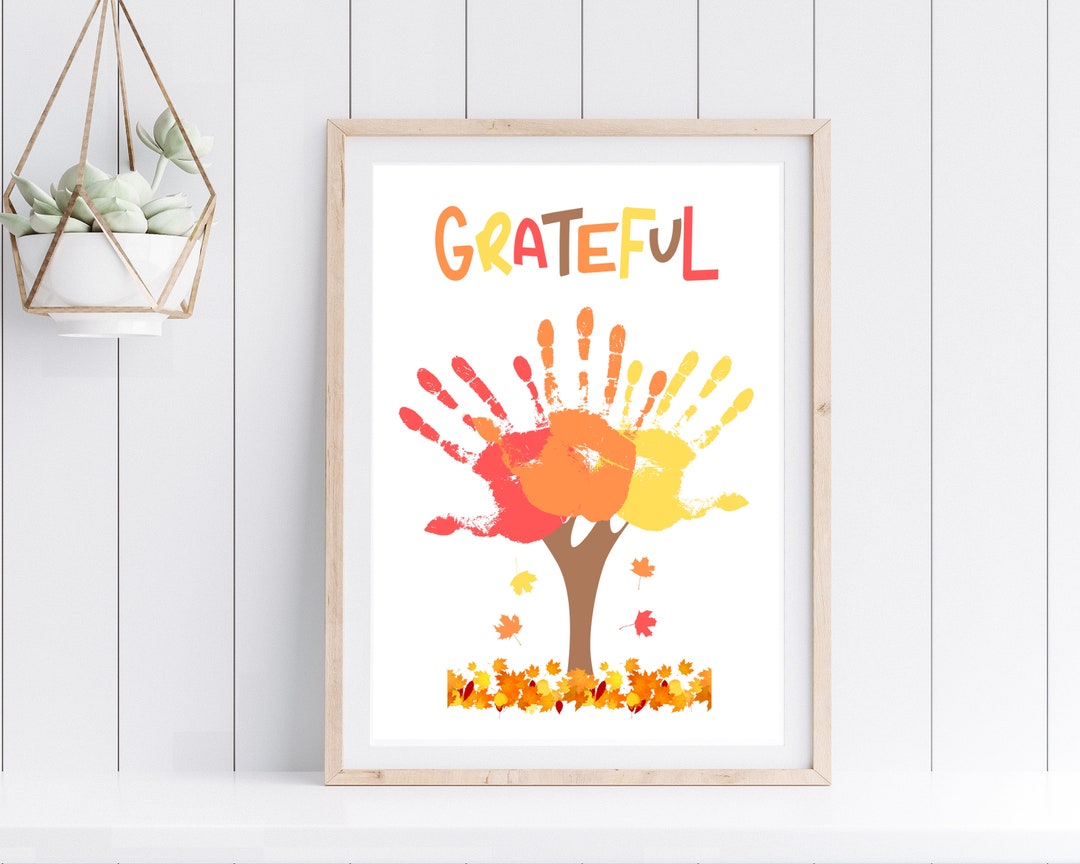 Thanksgiving Handprint Tree Craft | Toddler Art Activity (printable) - Etsy