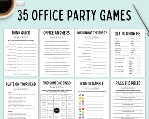 Work Party Game Office Party Printable, Most Likely to Employee ...