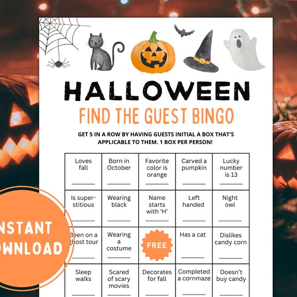 Halloween Bingo - Etsy